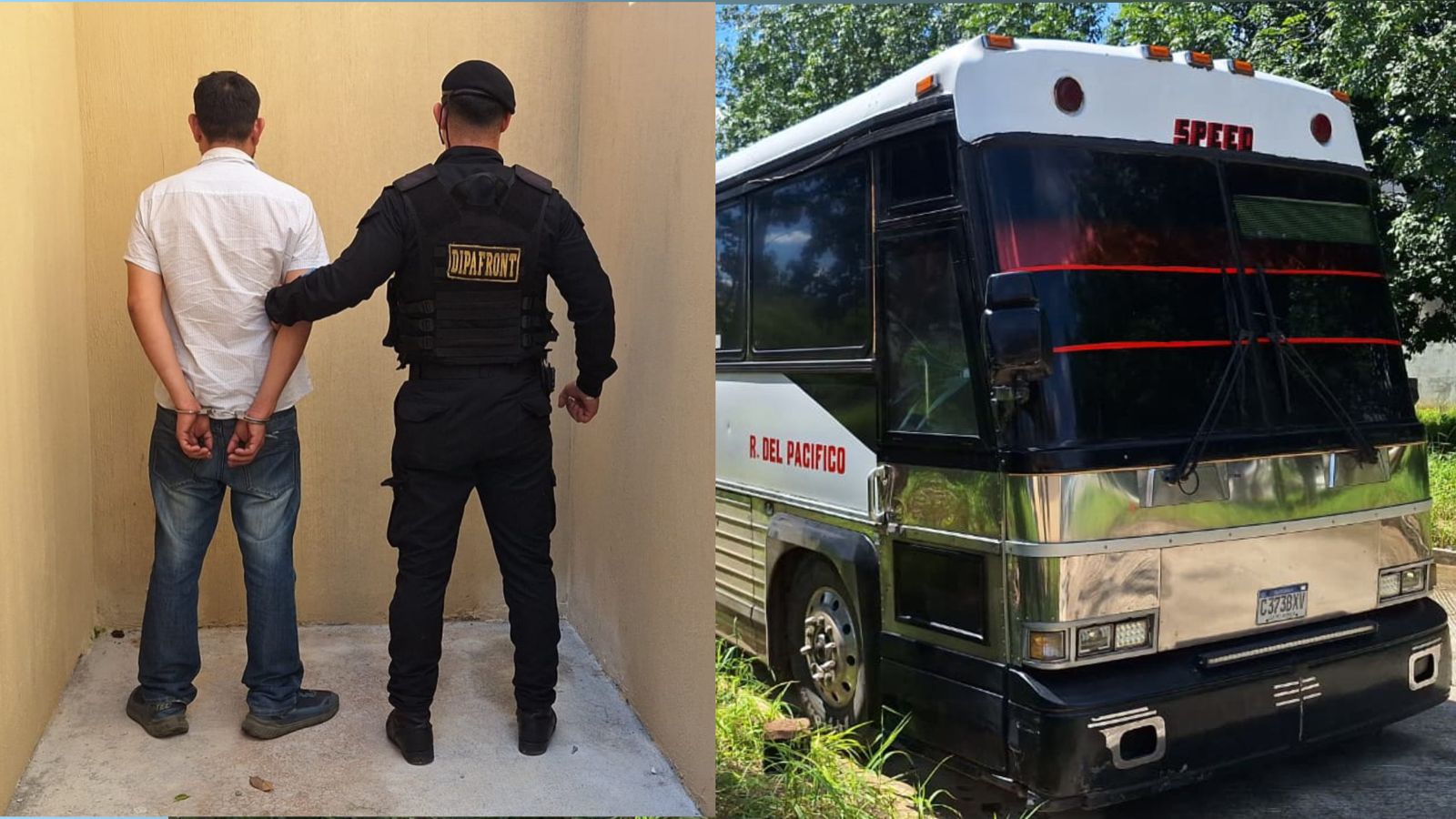 PNC captura a piloto de autobús que transportaba a 45 extranjeros de manera irregular ...